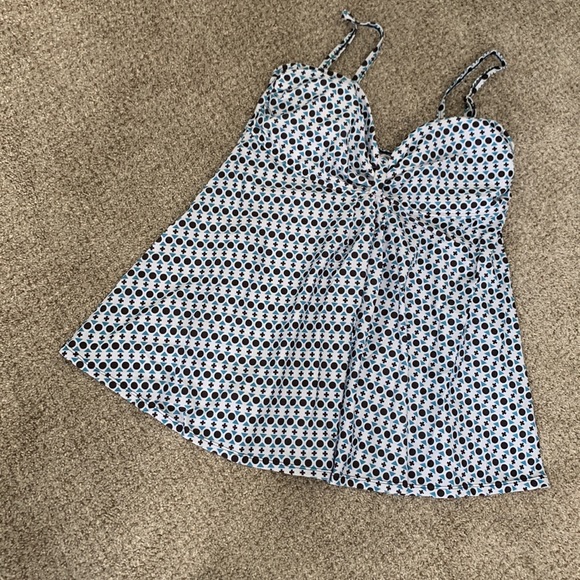 Doris | Swim | Two Piece From Doris Swimsuit Blue And White Dots | Poshmark